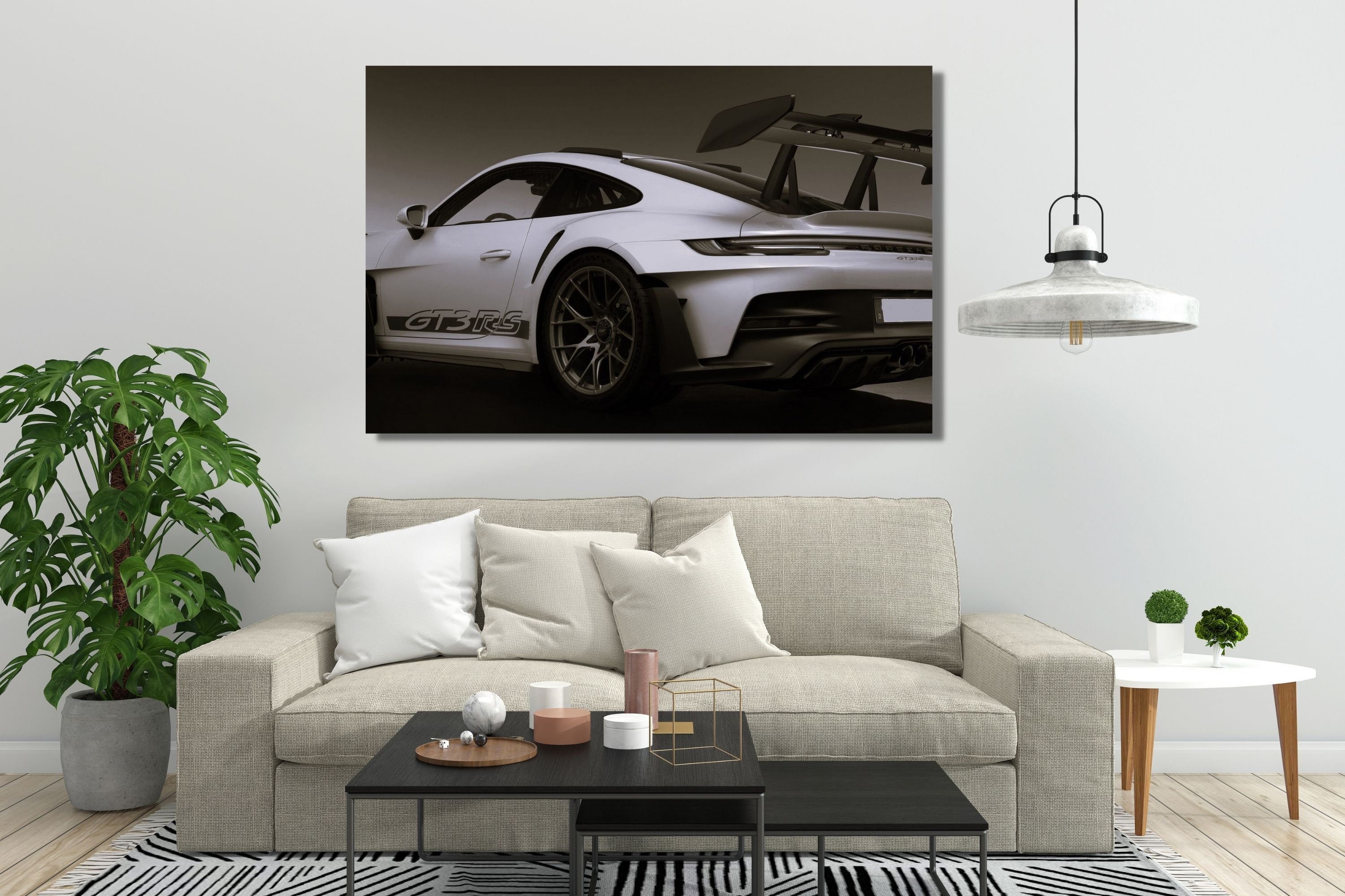 Porsche GT3 RS Canvas Poster Porsche 911 Canvas Car Wall Decor Home ...