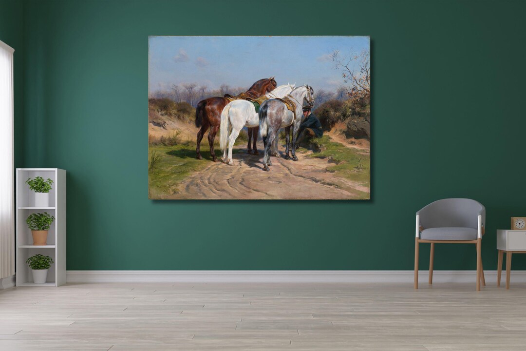Rosa Bonheur: Relay Hunting (1887) Canvas Wall Art/horse Painting ...