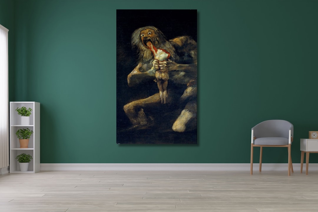 Saturn Eats His Son Wall Art/francisco De Goya Canvas/abstract Art ...