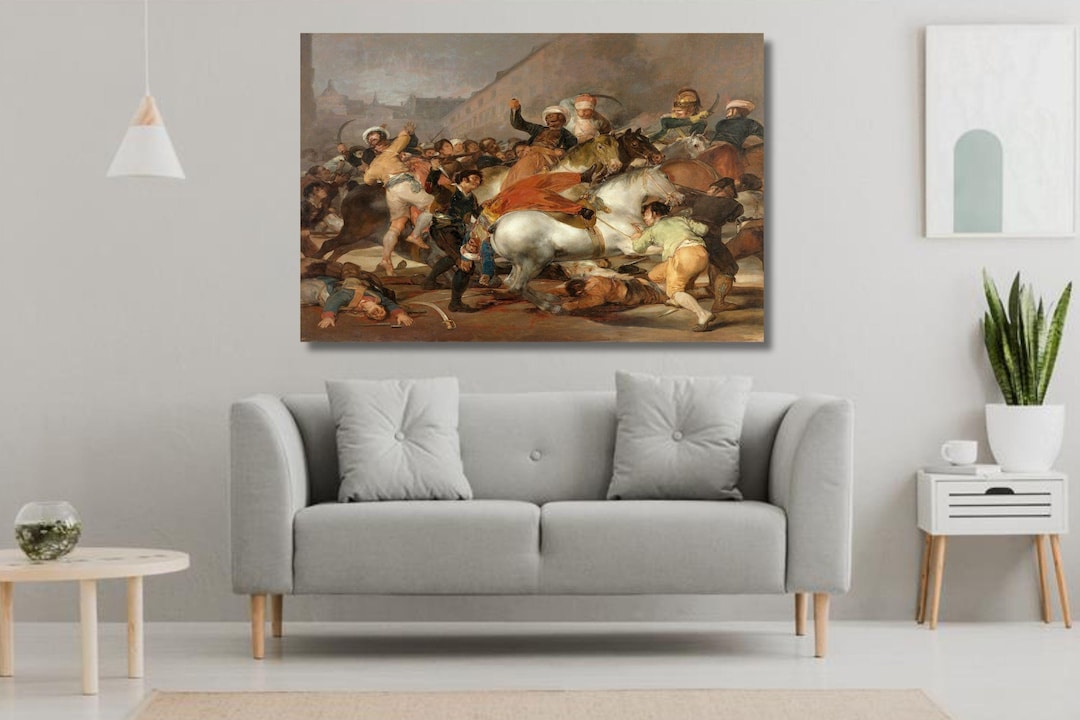 Francisco Goya: on May 2, 1808 in Madrid (1814) Canvas Wall Art ...