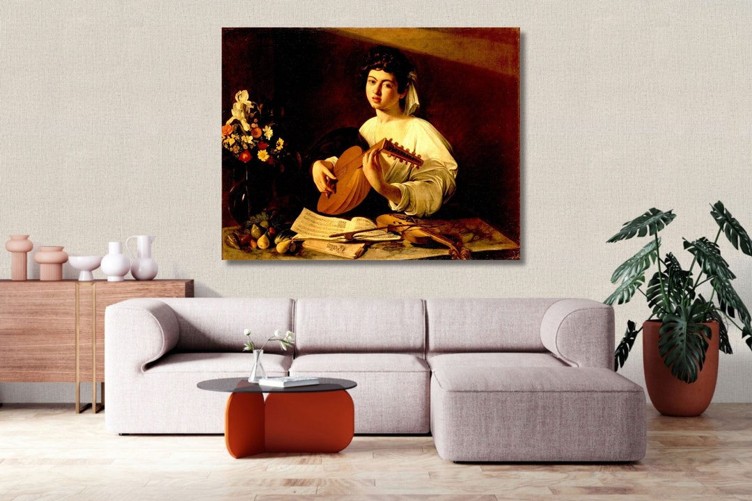 Caravaggio: the Lute Player Michelangelo Merisi Canvas Painting ...