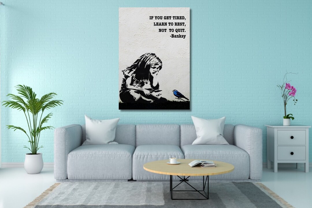If You Get Tired Learn to Rest Not to Quit Canvas Wall Art/girl and ...