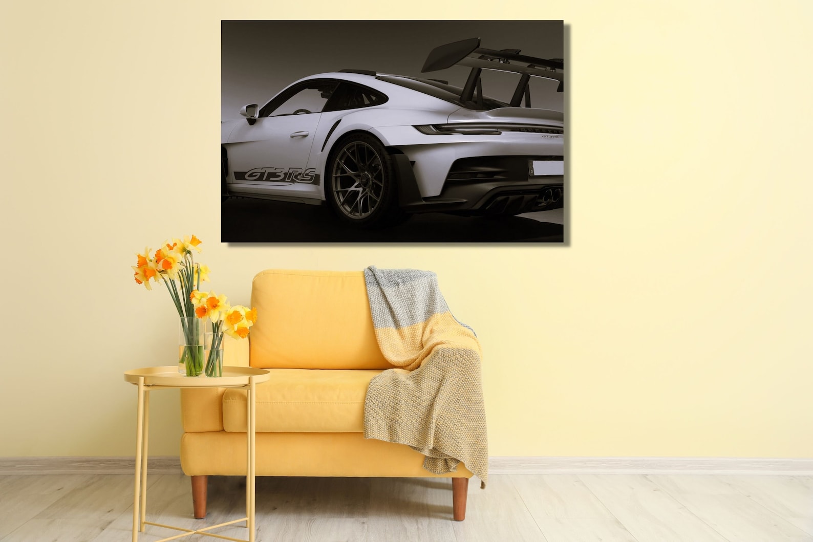 Porsche GT3 RS Canvas Poster Porsche 911 Canvas Car Wall Decor Home ...