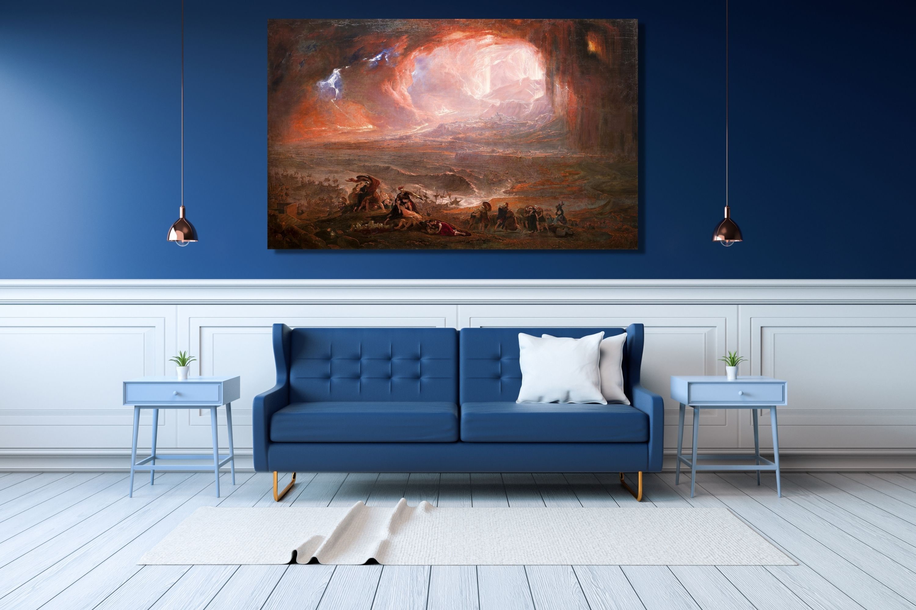 John Martin Wall Art Destruction of Pompeii and Herculaneum by John ...