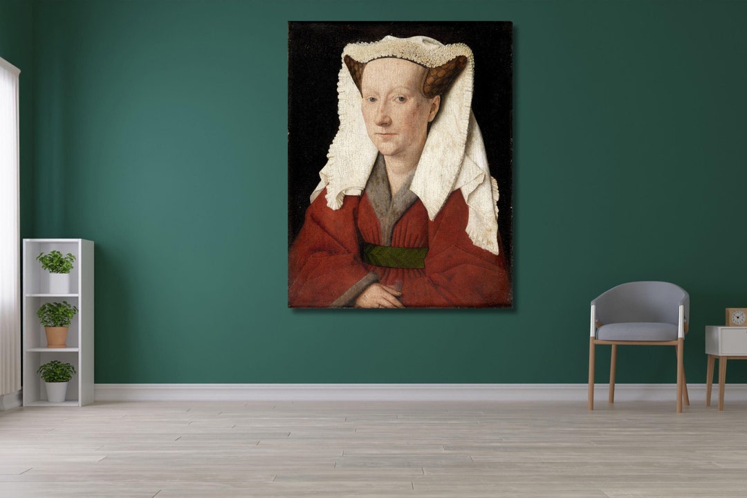Jan Van Eyck: Portrait of Margaret Van Eyck (1439) Canvas Art/portrait ...