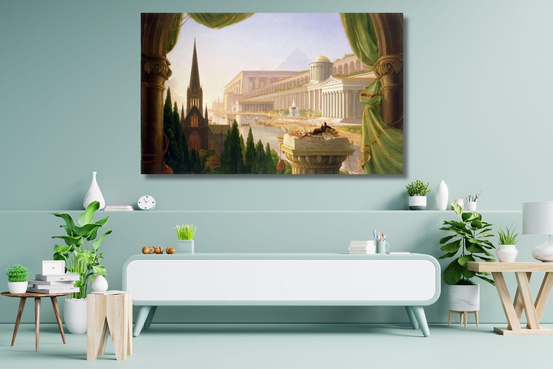 Thomas Cole: the Architect's Dream Canvas/american Romanticism Art ...