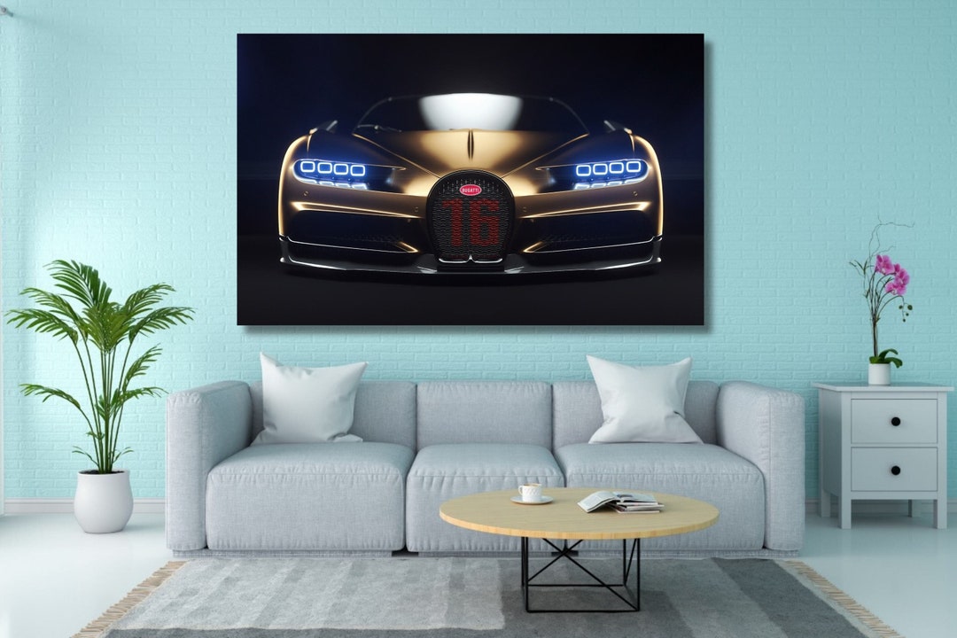 Bugatti Veyron Grand Sport Vitesse Canvas Wall Art/bugatti Gift Poster ...