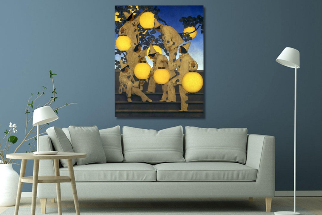 Maxfield Parrish: the Lantern Bearers Canvas Art, Halloween Prints ...