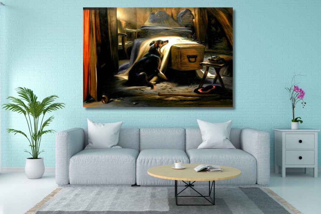 Edwin Landseer: Old Shepherds Chief Mourner (1837) Canvas Art/dog ...