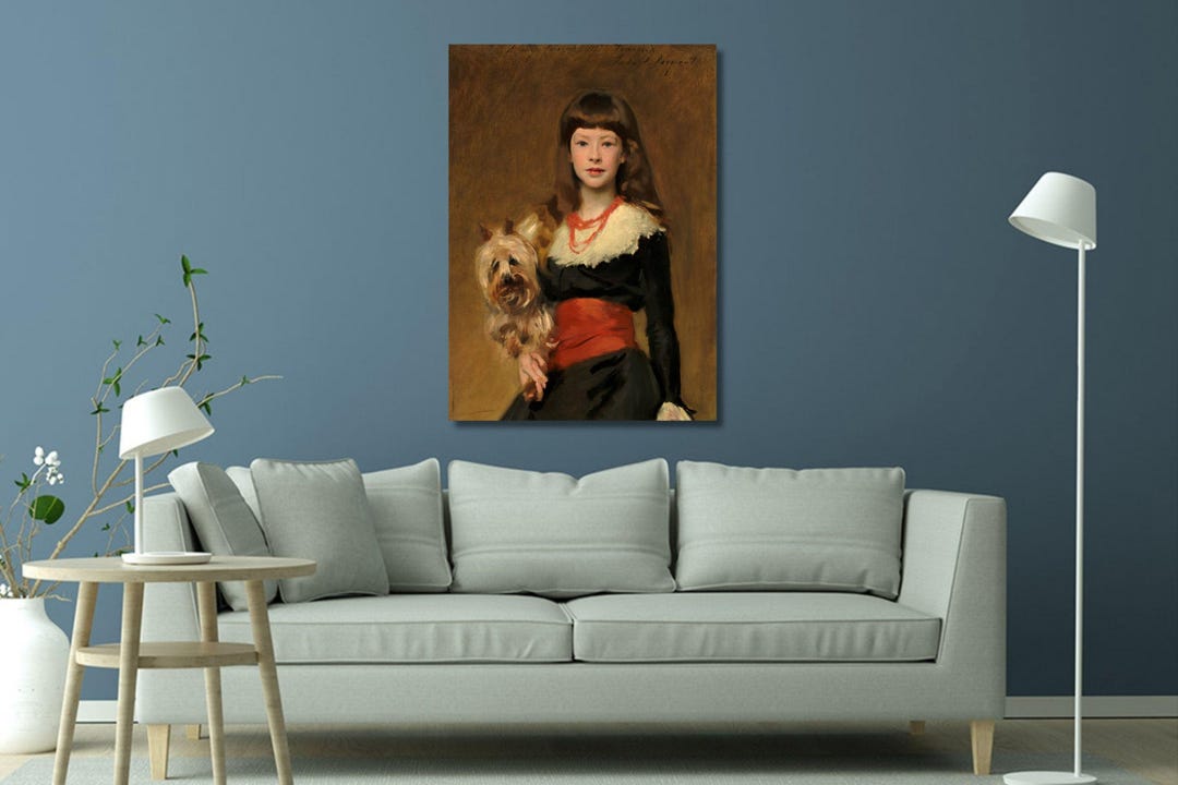 John Singer Sargent: Miss Beatrice Townsend (1882) Canvas Poster Print ...