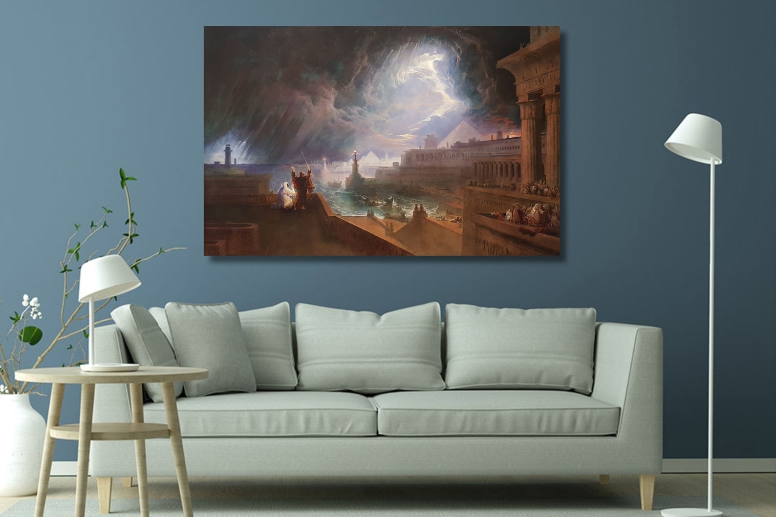 John Martin: Seventh Plague of Egypt Canvas Art/ Classic Painting Print ...