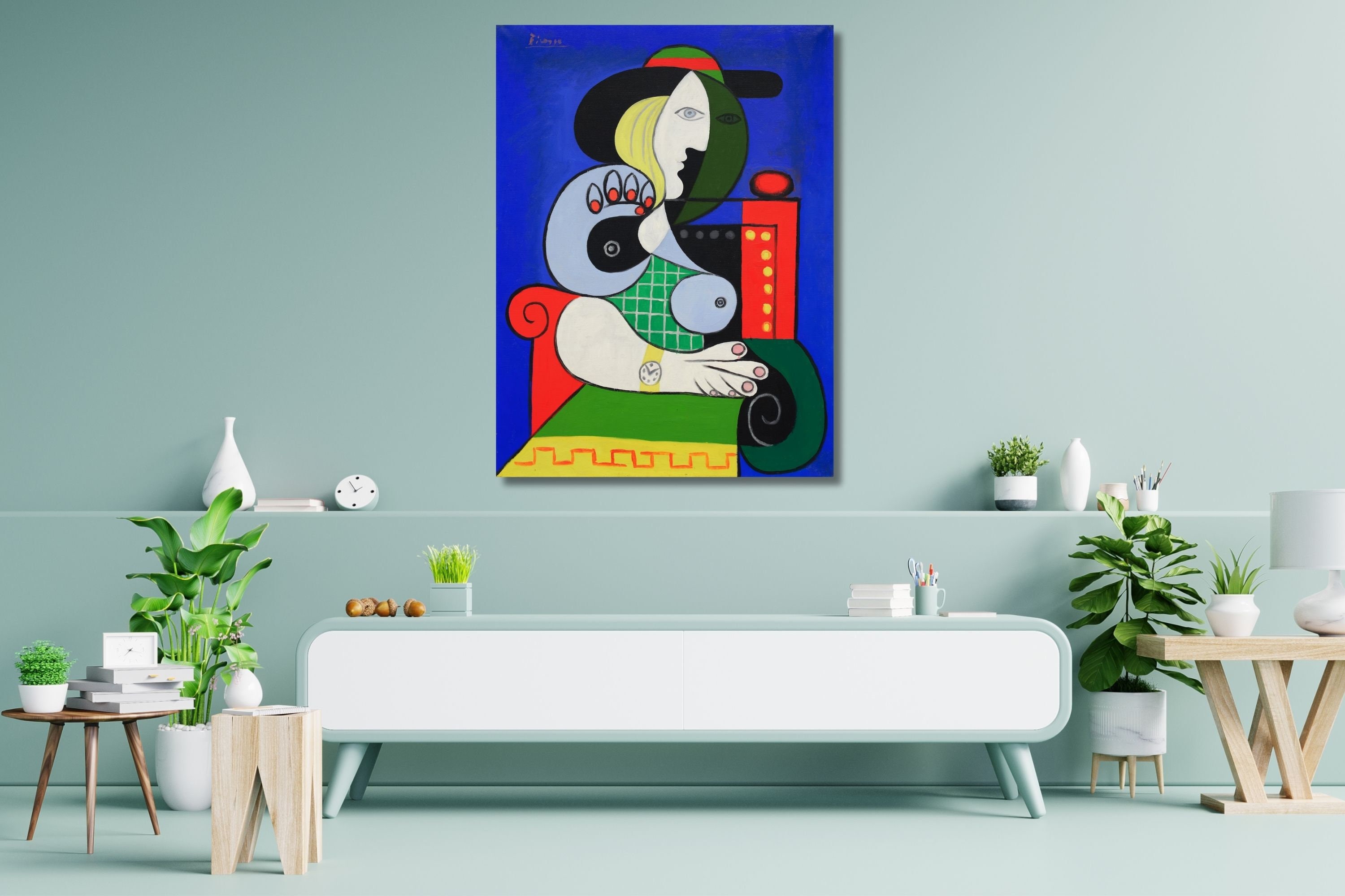 Pablo Picasso Wall Art/picasso Woman Canvas/picasso Artwork Print ...