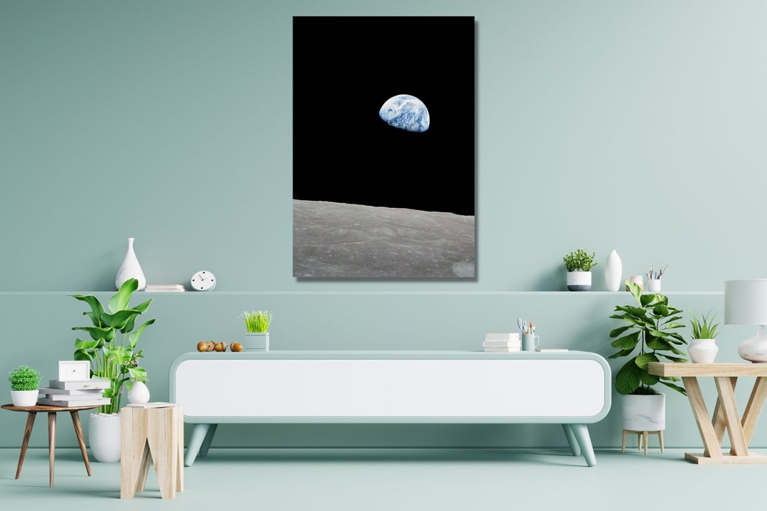 Apollo 8 Canvas Art Earthrise Photo Earthrise Print Space Print Space ...
