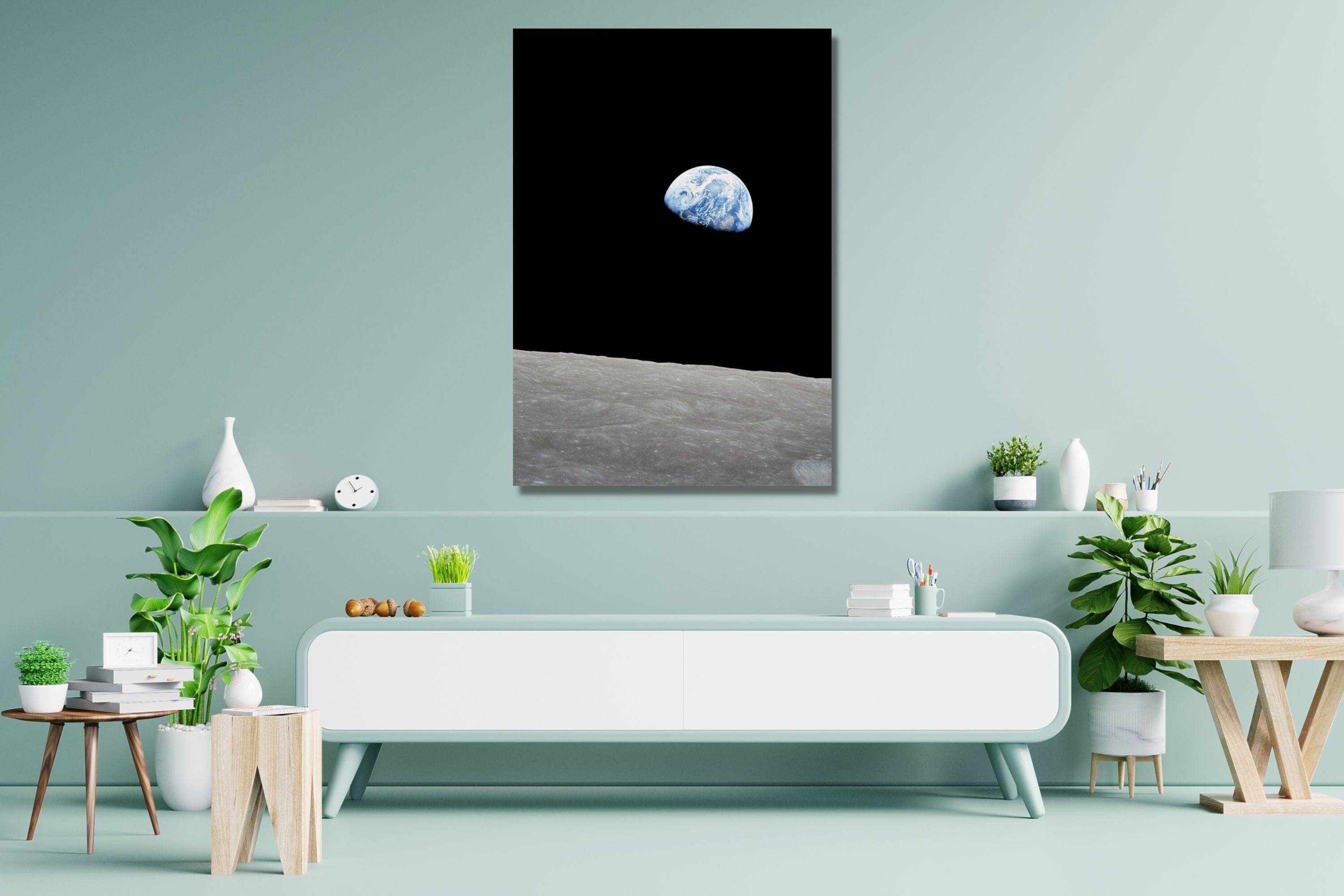 Apollo 8 Canvas Art Earthrise Photo Earthrise Print Space Print Space ...