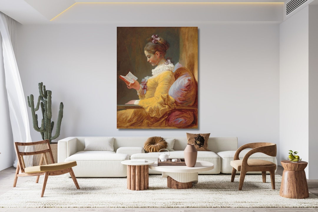 Young Reader Painting by Jean Honore Fragonard/girl Reading Print/girl ...