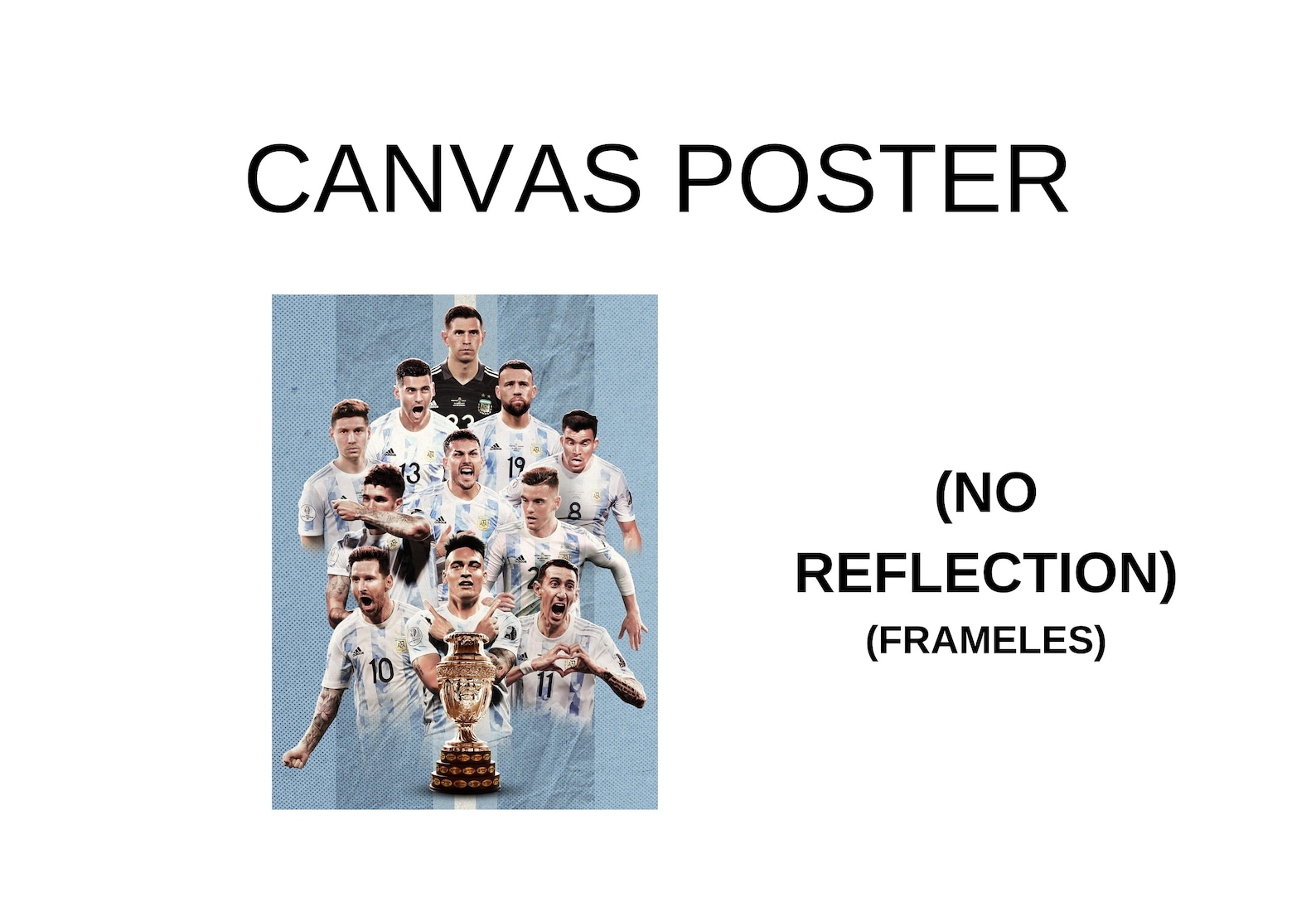 Lionel Messi Canvas Wall Art/lionel Messi Poster/football Wall Art ...