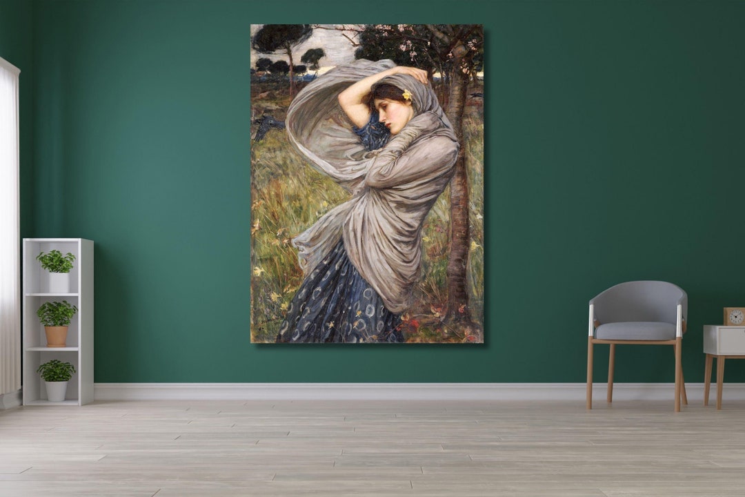 John William Waterhouse: Boreas (1903) Canvas Wall Art, Abstact Print ...