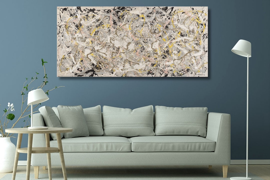 Pollock Canvas Art/jackson Pollock Print/pollock Style Painting/artwork ...