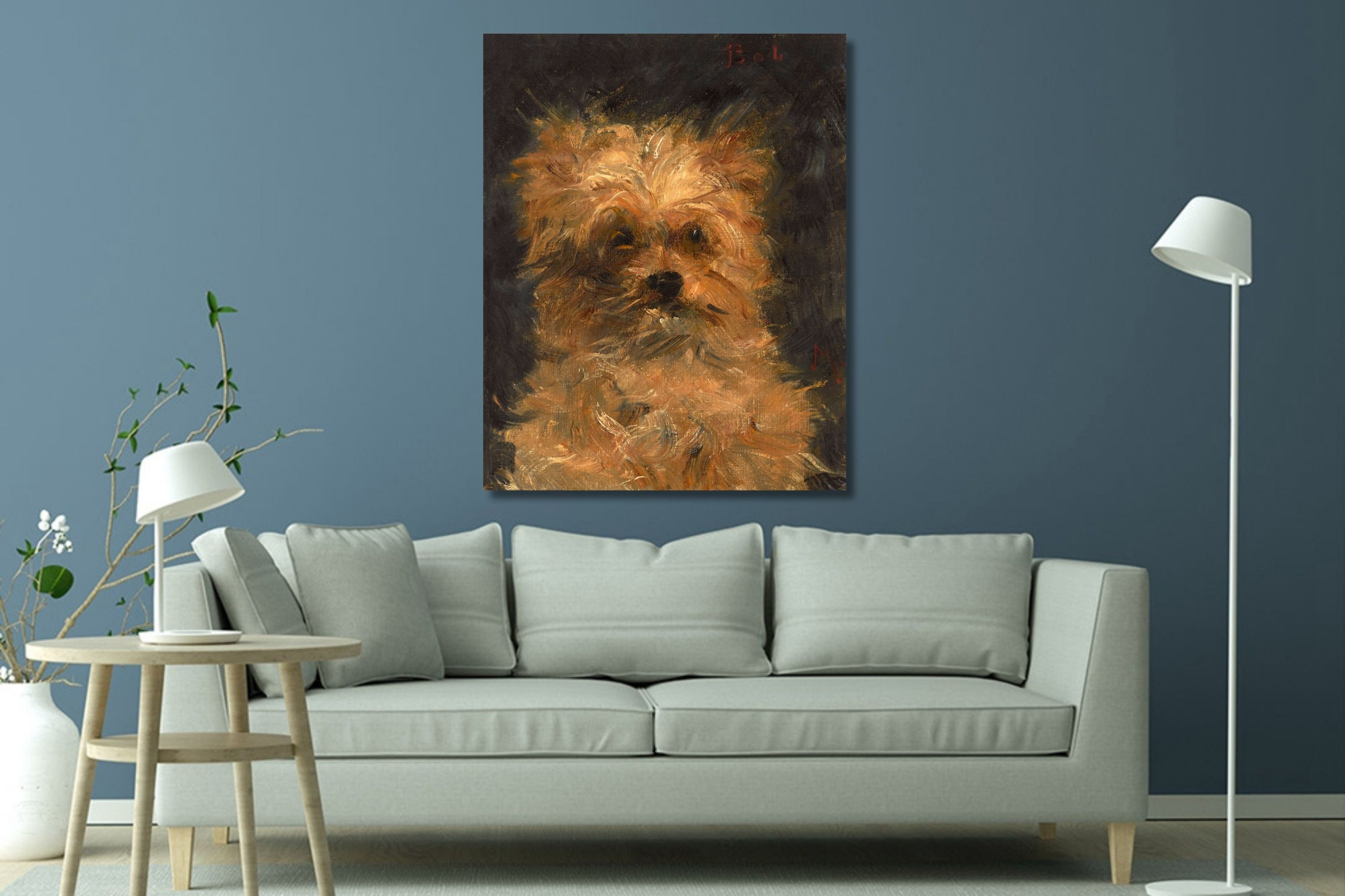 Edouard Manet: Bob the Dog Canvas Wall Art, Edouard Manet Print, Dog ...