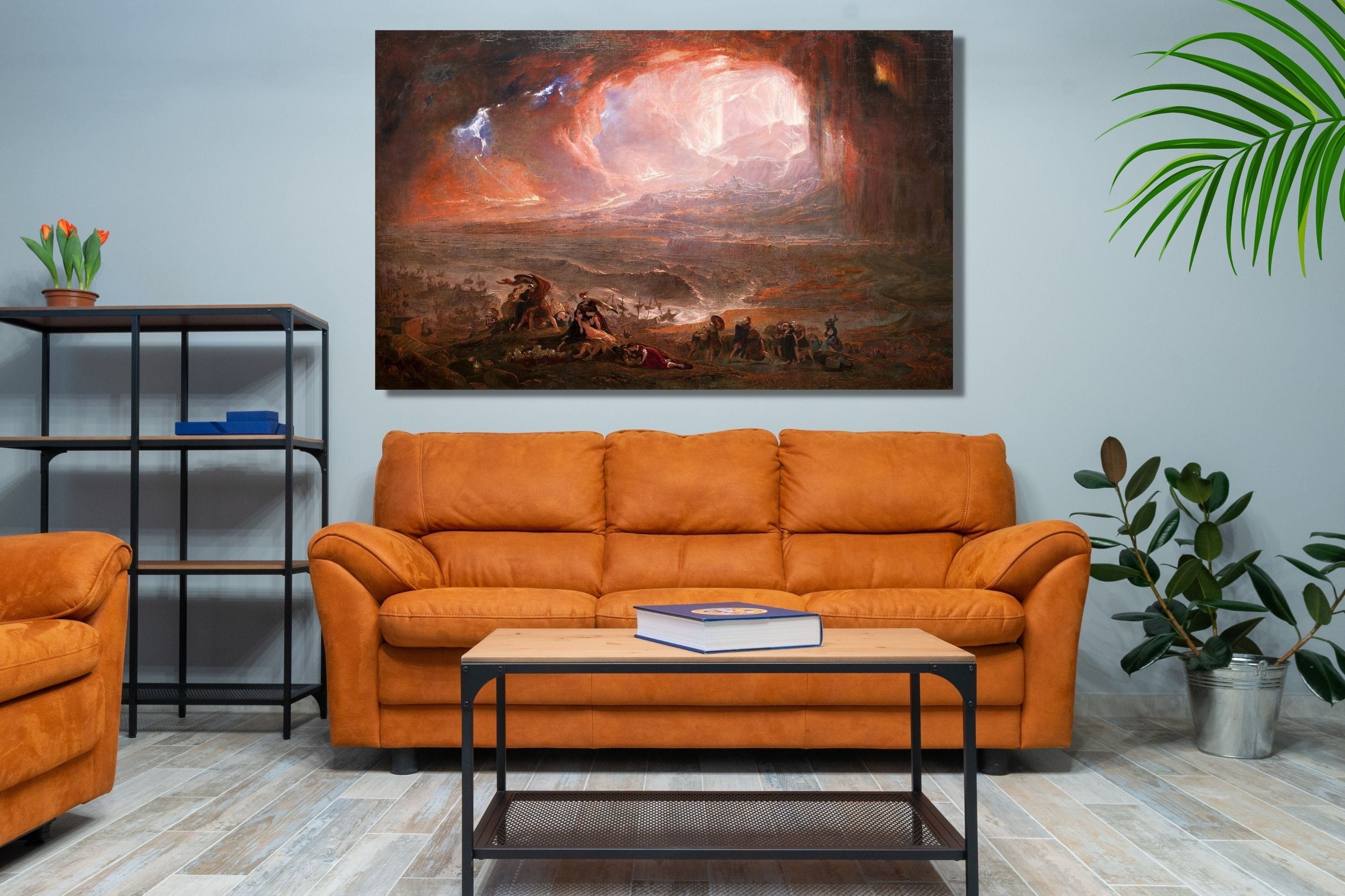 John Martin Wall Art Destruction of Pompeii and Herculaneum by John ...