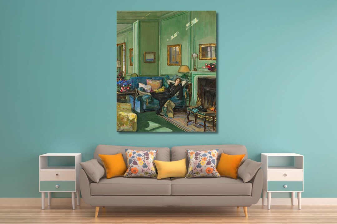 Sir John Lavery: Mrs Osler (1929) Canvas Wall Art, Artwork Painting ...