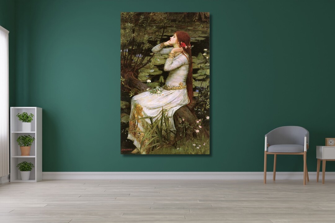Ophelia Poster 1894/john William Waterhouse Canvas Decor/ophelia Wall ...
