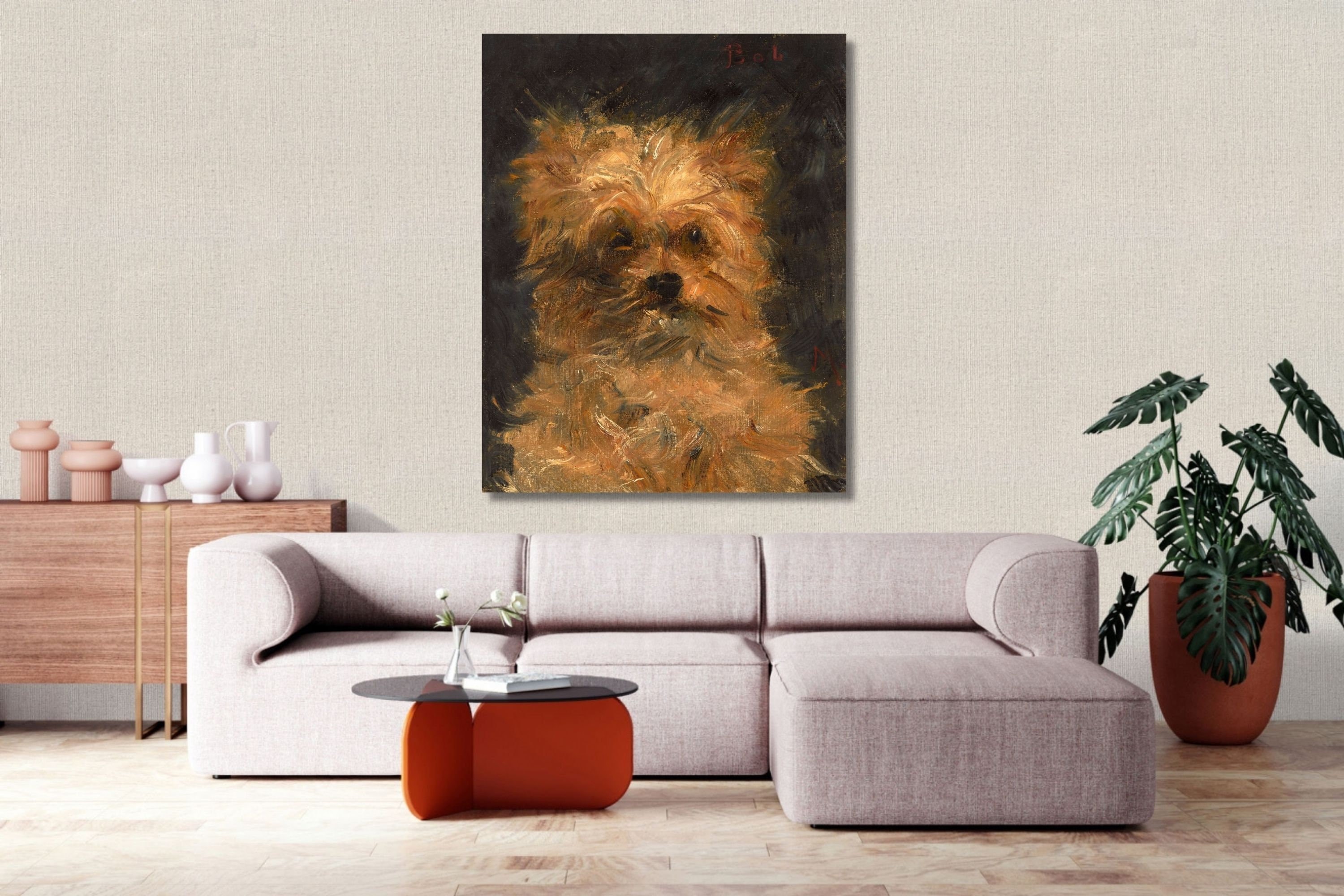 Edouard Manet: Bob the Dog Canvas Wall Art, Edouard Manet Print, Dog ...