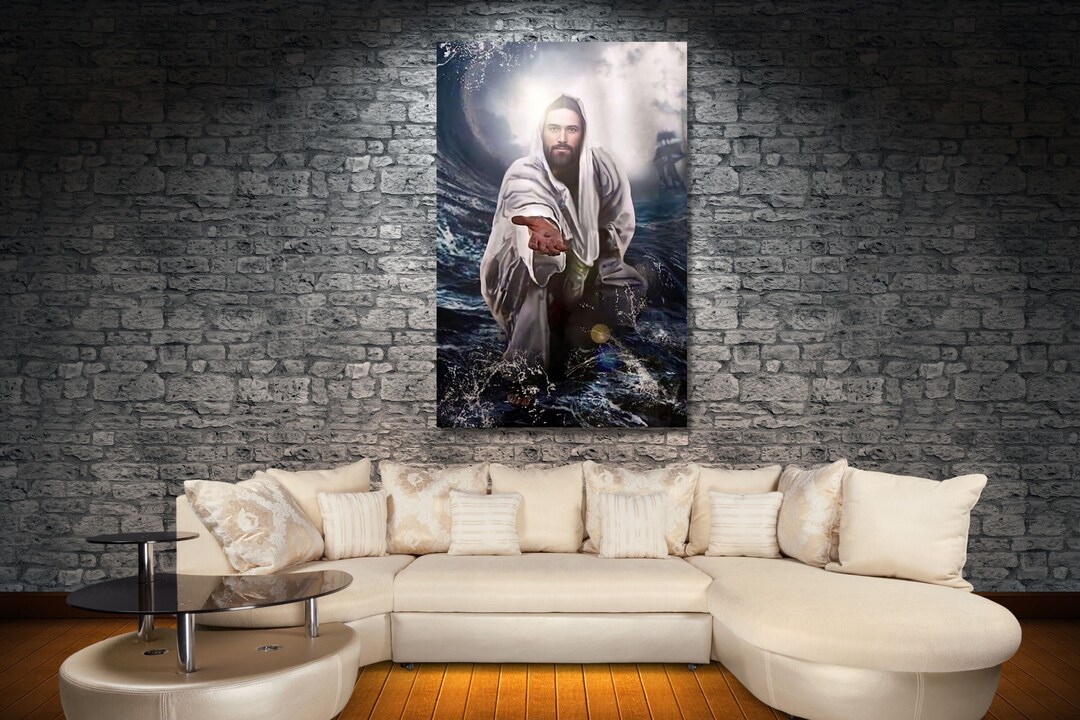 Jesus Christian Wall Decor Jesus Reaching Hand Canvas Jesus Give Me ...