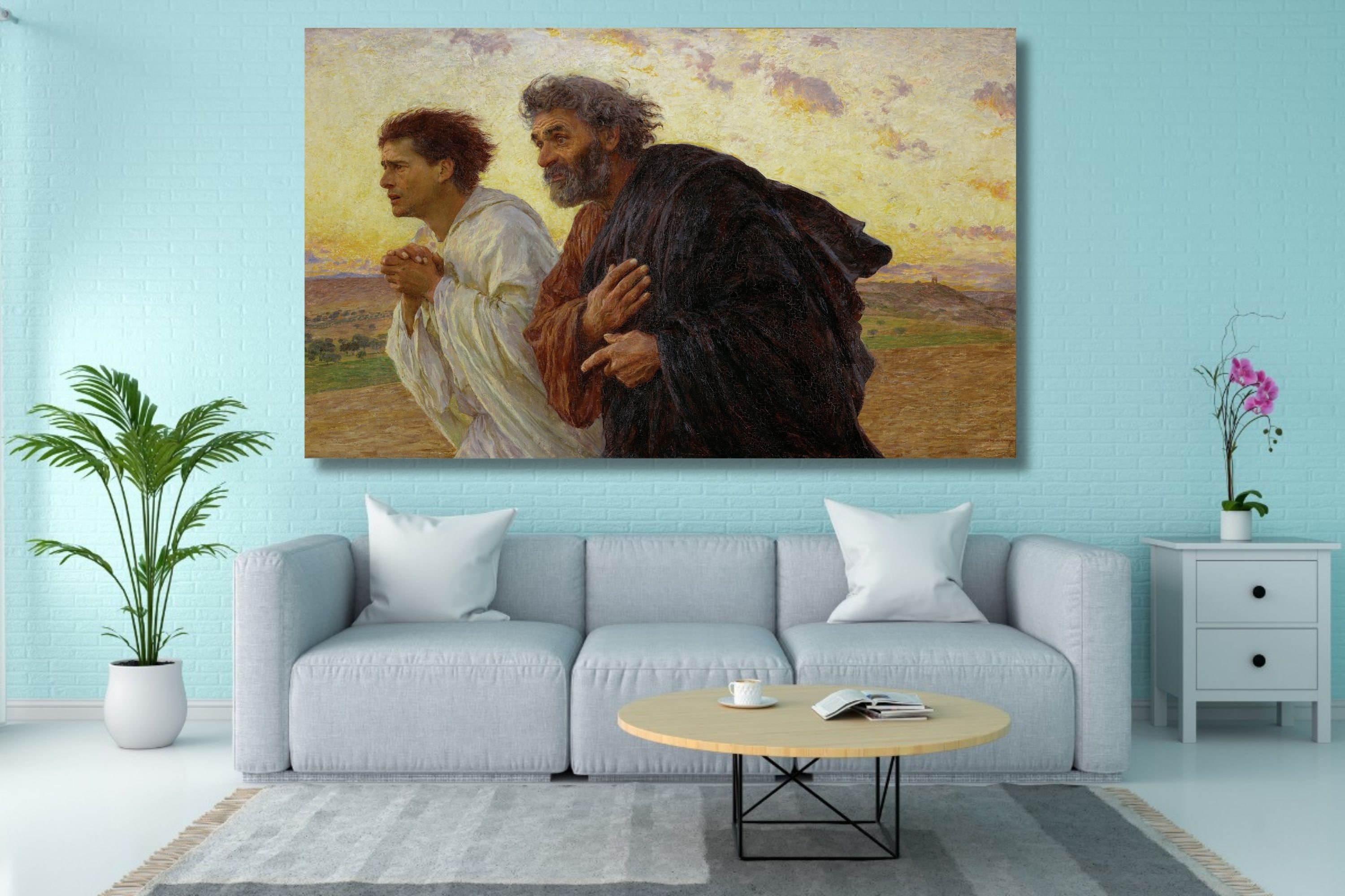 Eugene Burnand: the Disciples Peter and John Running to the Sepulchre ...