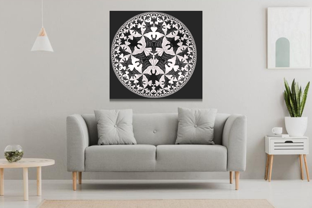 Maurits Cornelis Escher: Circle Limit IV (1960) Canvas Art/roll or ...