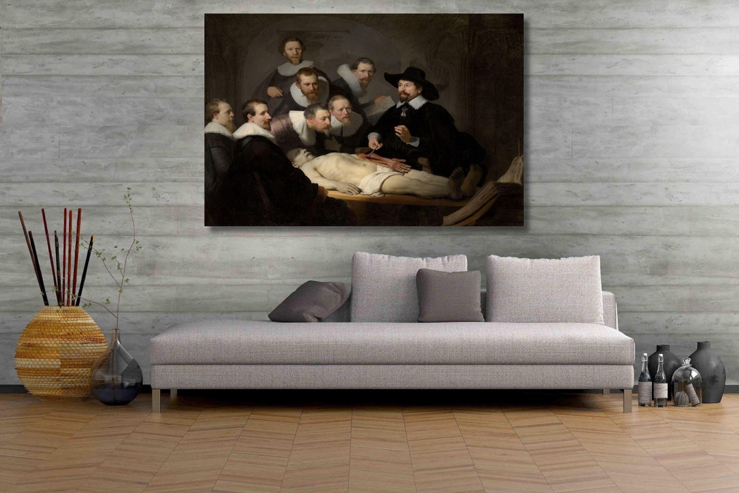 Rembrandt Van Rijn: the Anatomy Lesson of Dr Nicolaes Tulp (1632) Canvas Wall Art/museum ...