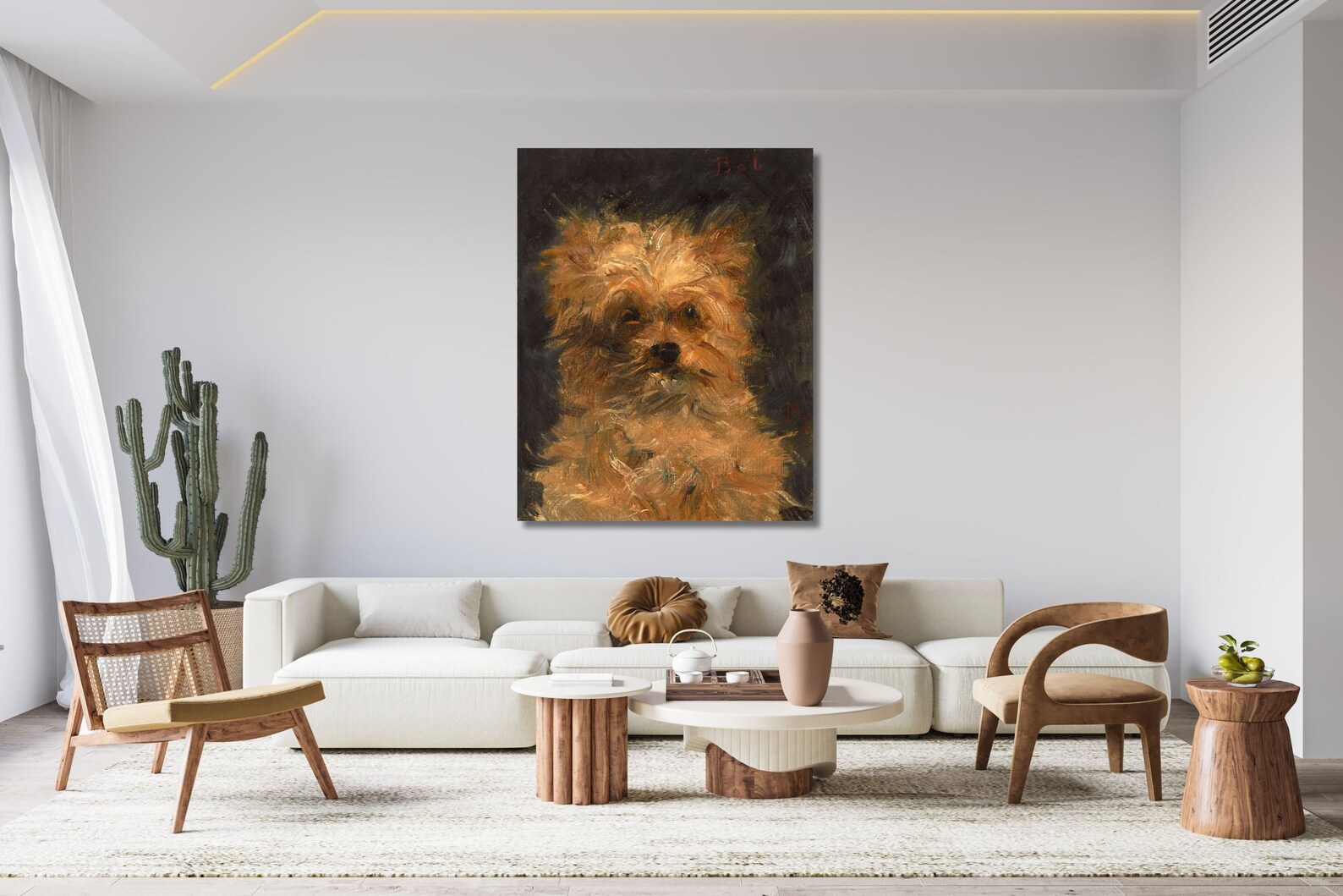 Edouard Manet: Bob the Dog Canvas Wall Art, Edouard Manet Print, Dog ...