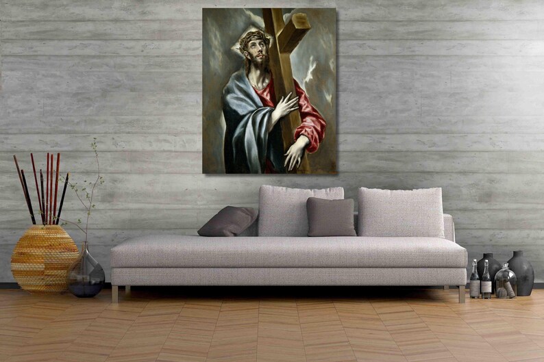 El Greco: Jesus Carrying the Cross Canvas/christian Wall Art/bible ...