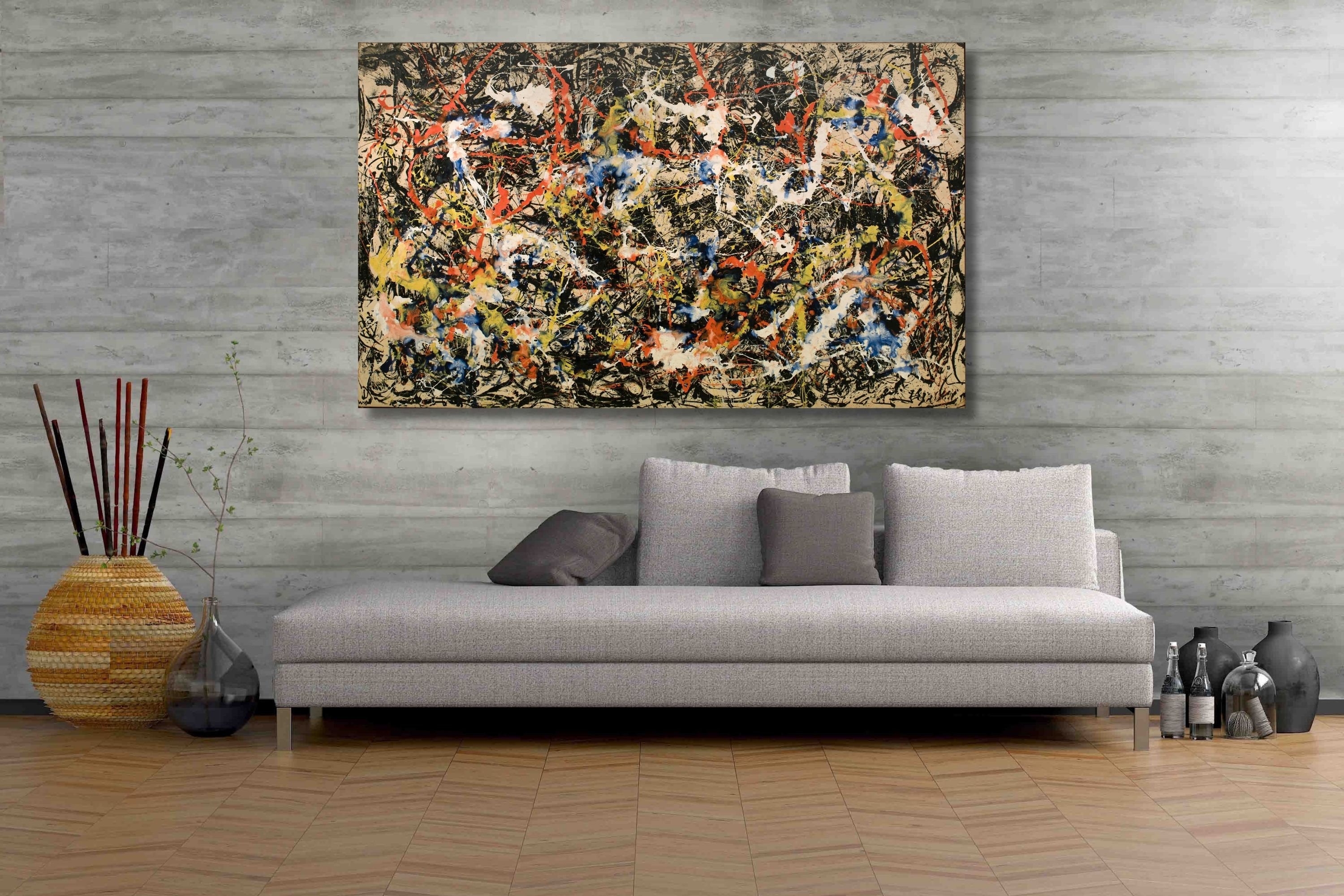 Jackson Pollock Canvas Art/pollock Style Painting/home Wall Decor ...