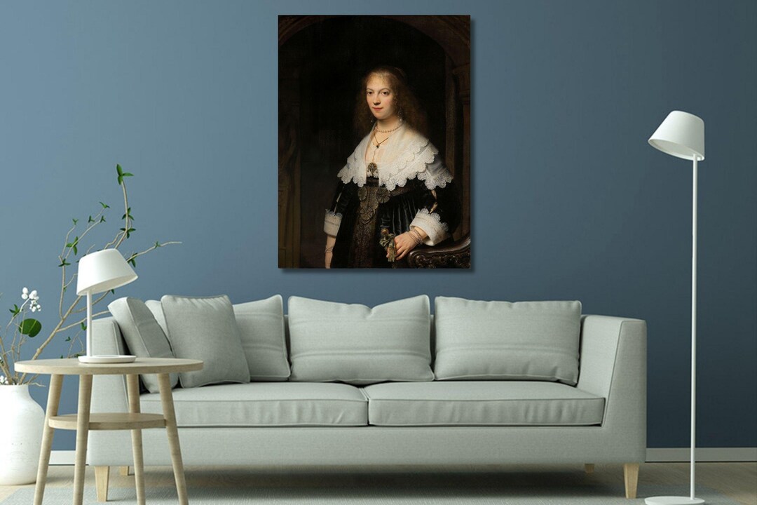 Rembrandt Van Rijn: Portrait of Maria Trip (1639) Canvas Art/portrait ...