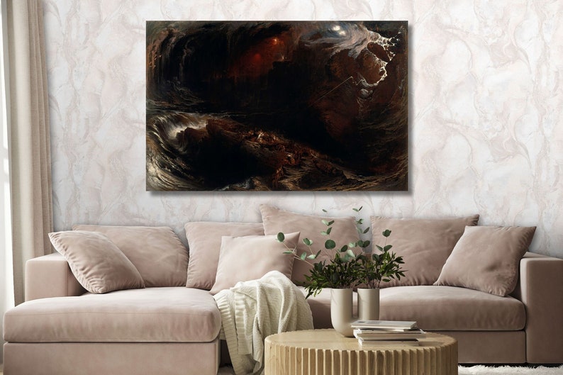 The Deluge John Martin Canvas Wall Art/ Classic Art Painting/classical ...