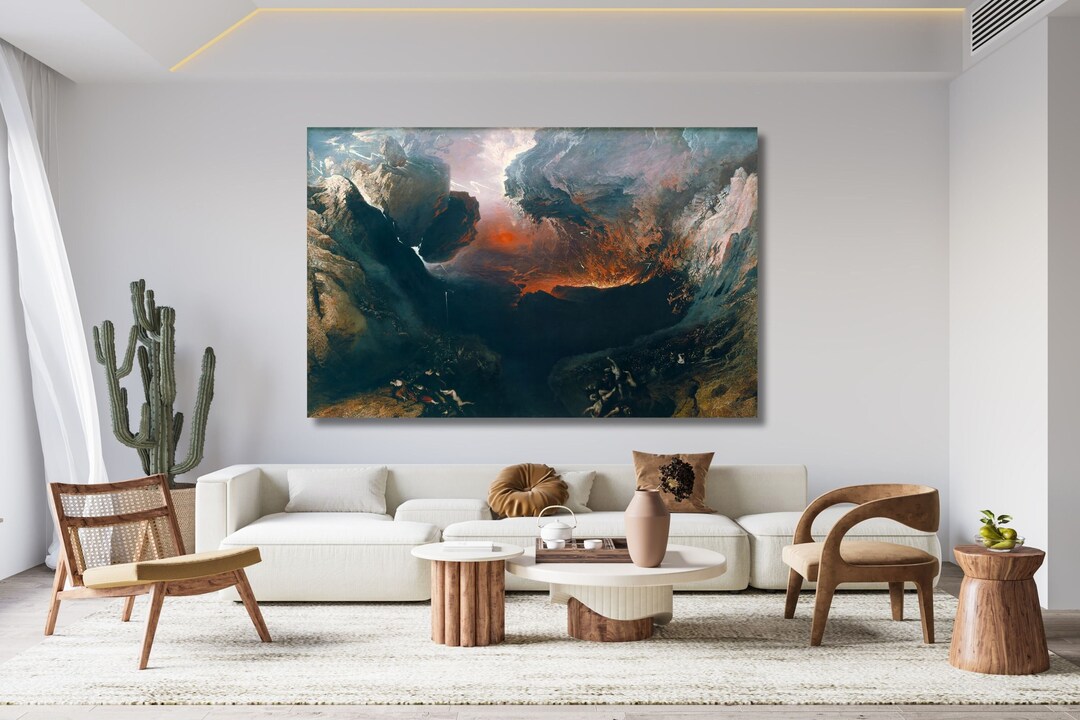 The Last Judgment John Martin Painting/fantastic Wall Art/illustration ...