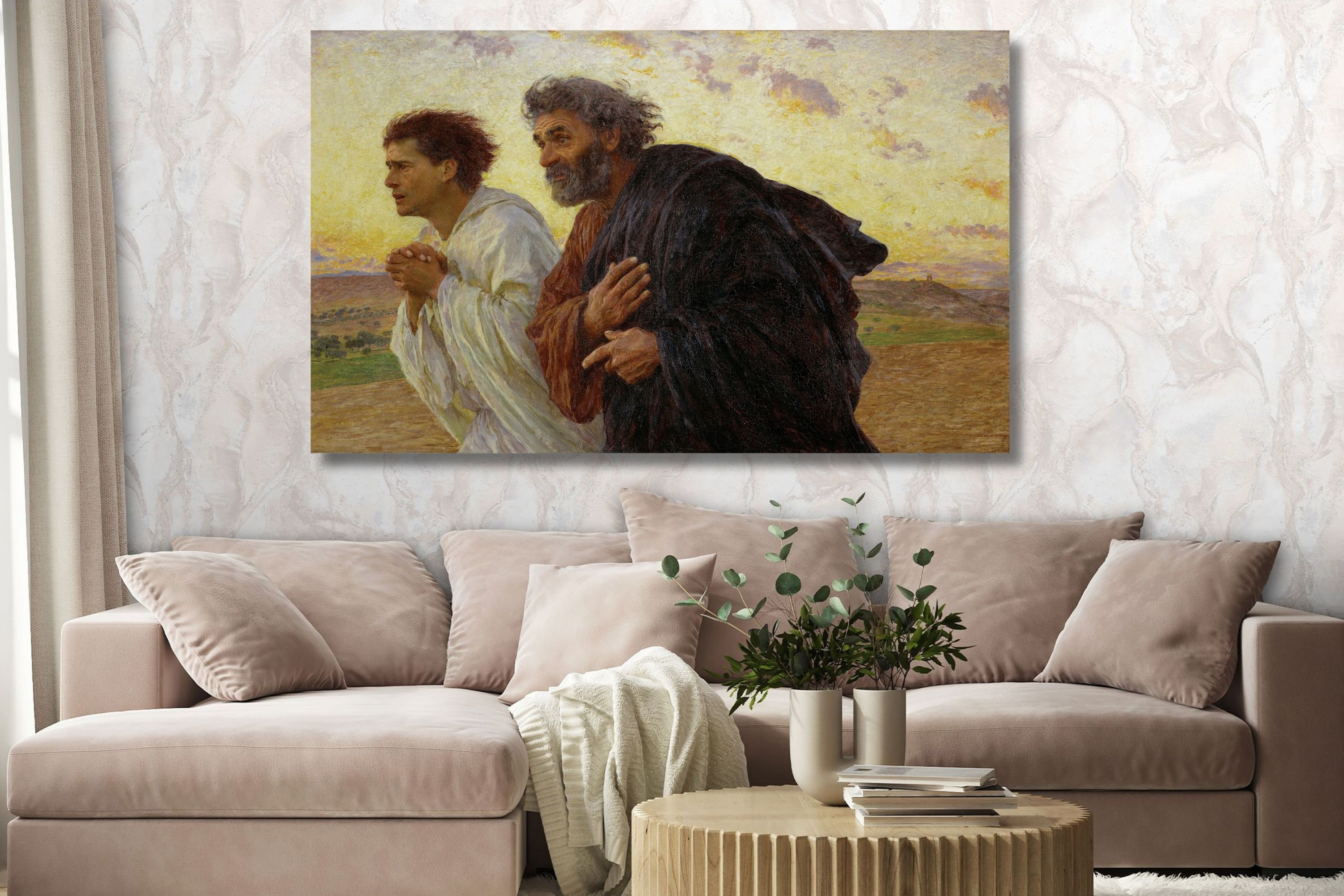 Eugene Burnand: the Disciples Peter and John Running to the Sepulchre ...