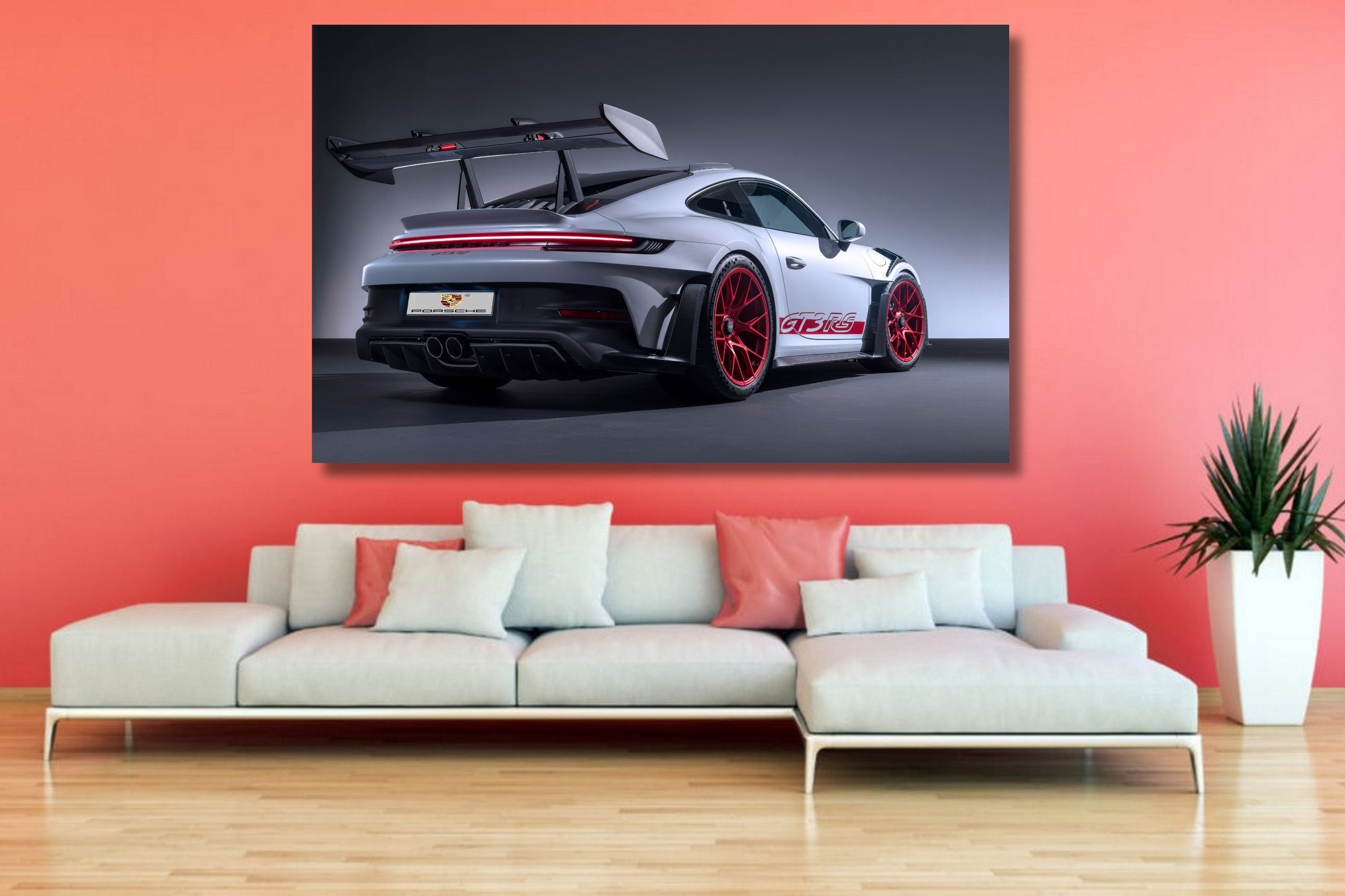 Porsche 911 GT3 RS Canvas Art/porsche Painting/sport Car Poster/home ...