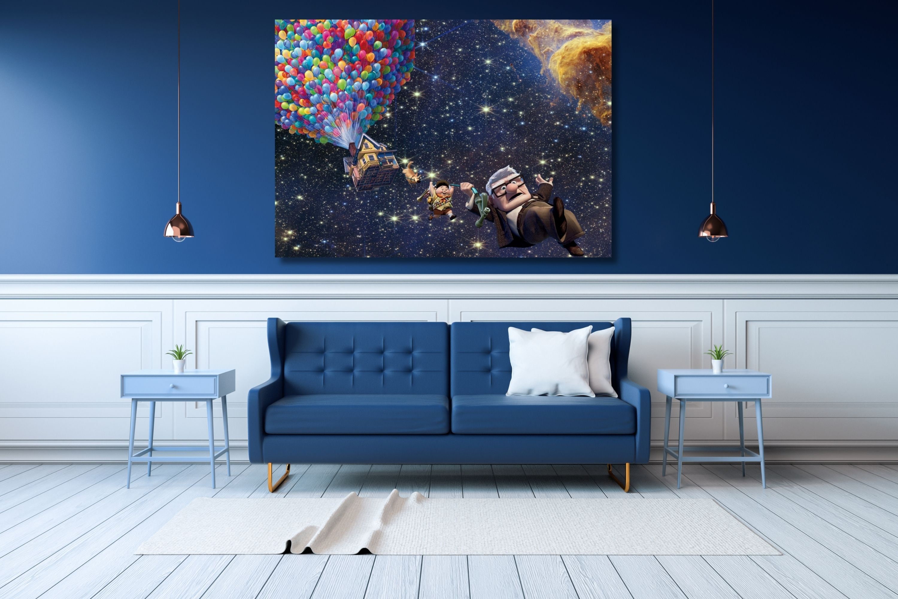 Carl Fredricksen/pixar Wall Art Up/kids Room Canvas/pixar Poster/kids ...