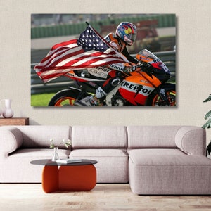 Nicky Hayden Canvas Wall Art/moto Gp Poster/moto Gp Wall Art Decor ...
