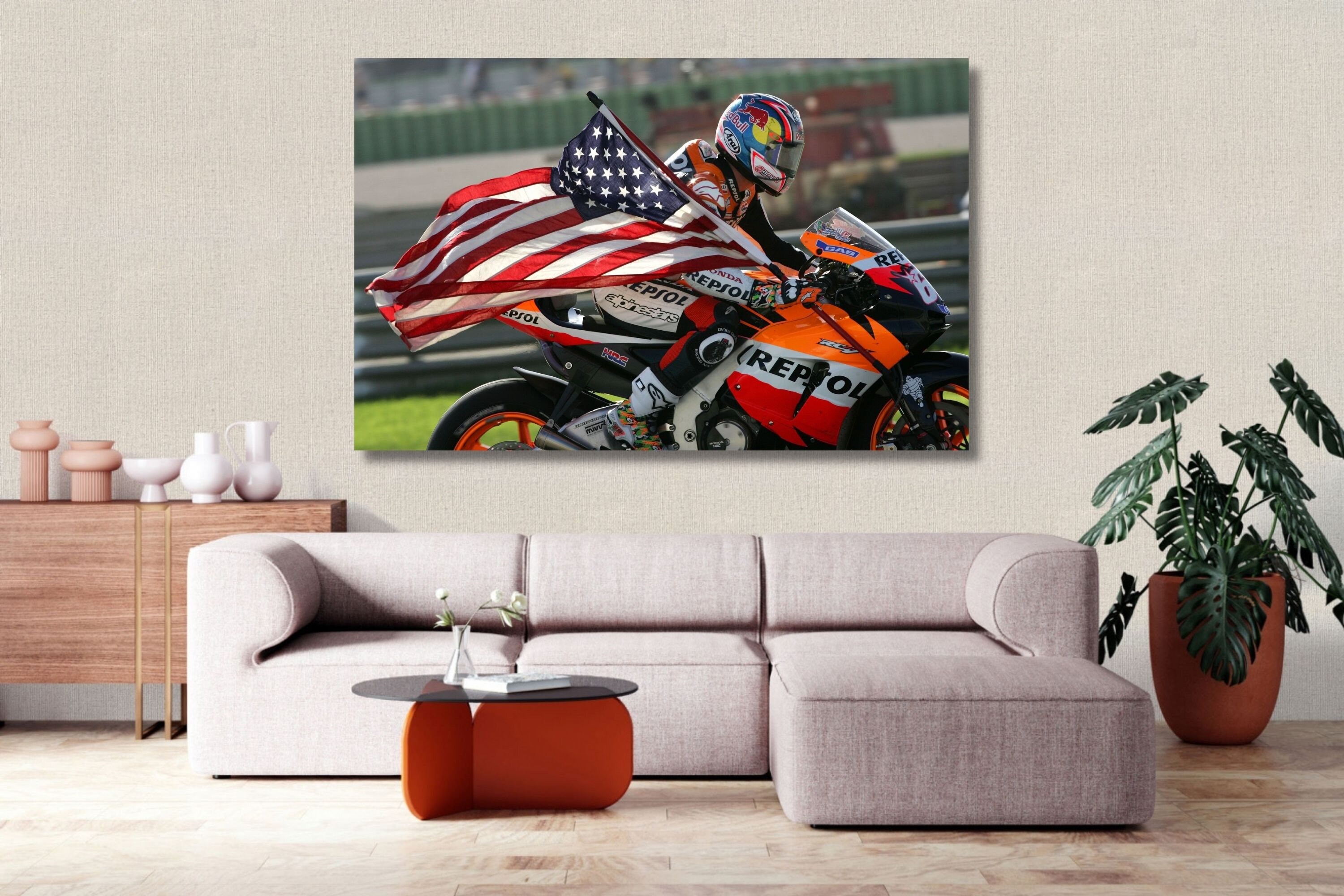 Nicky Hayden Canvas Wall Art/moto Gp Poster/moto Gp Wall Art Decor ...
