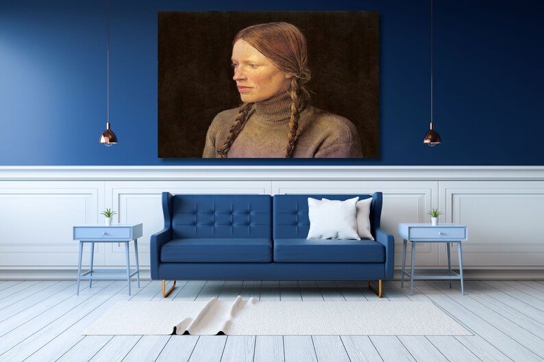 Andrew Wyeth Braids Helga Testorf 1979 Dry-Brush Watercolor/Andrew ...