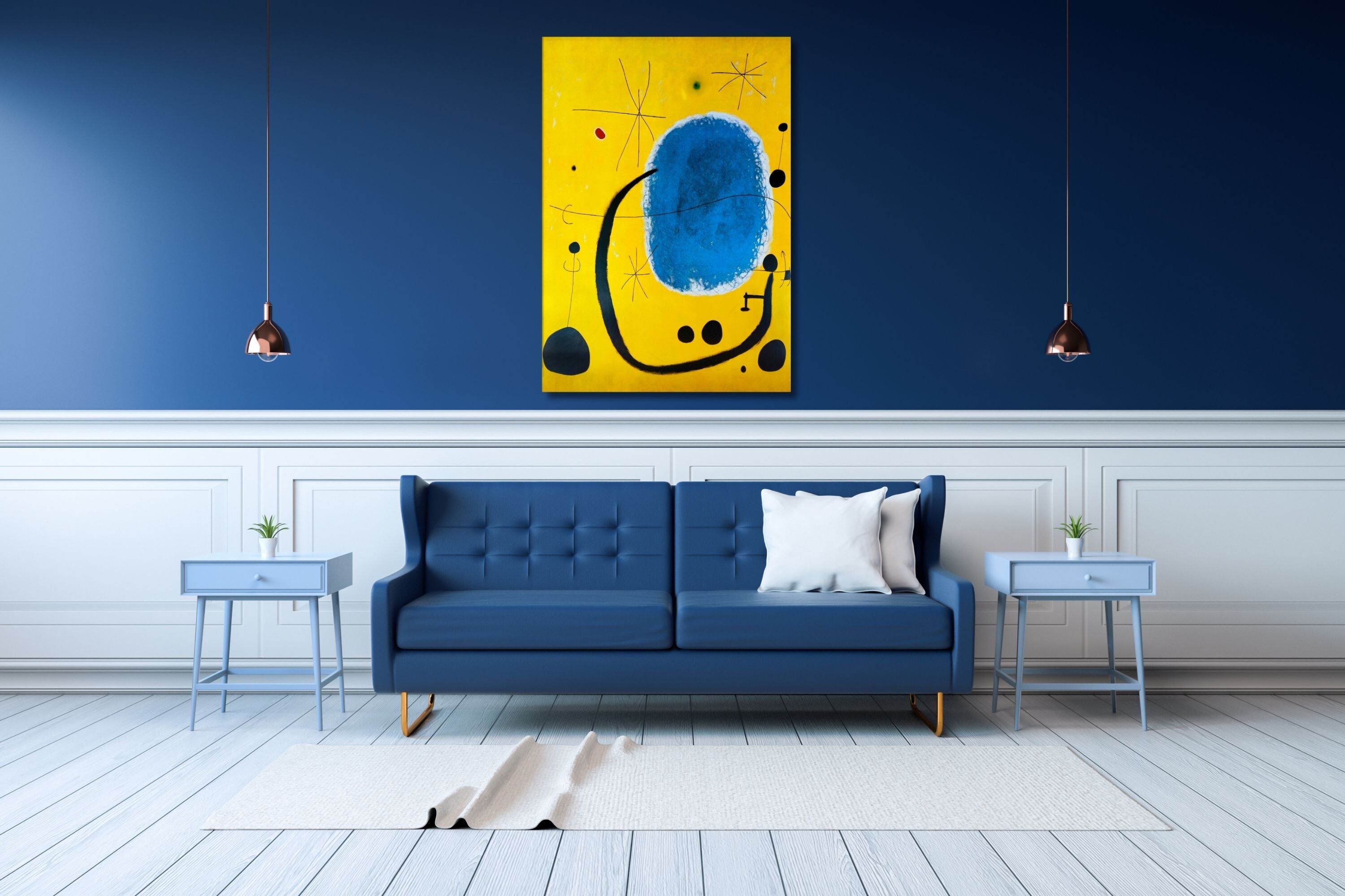 Joan Miro Ferra Canvas Art/the Gold of the Azure 1968/joan Miro Poster ...