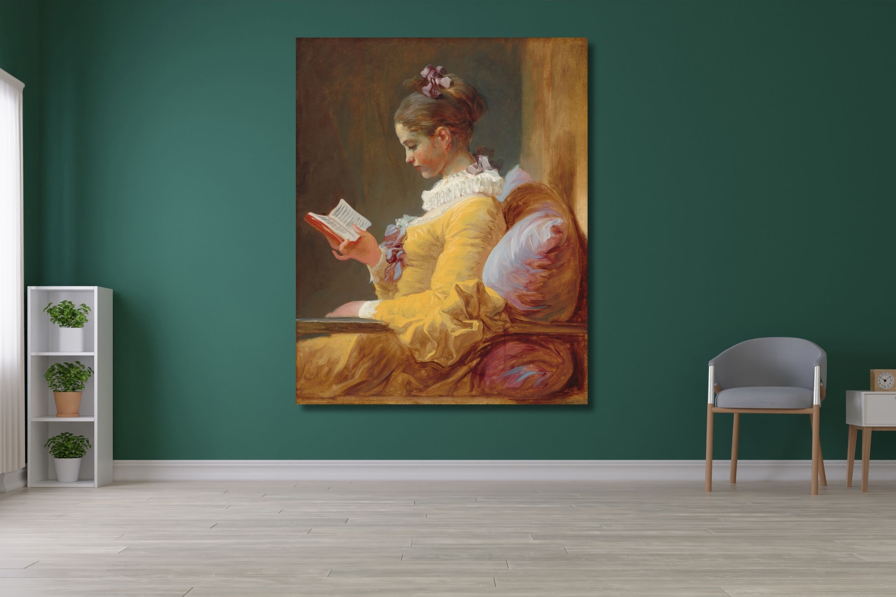 Young Reader Painting by Jean Honore Fragonard/girl Reading Print/girl ...