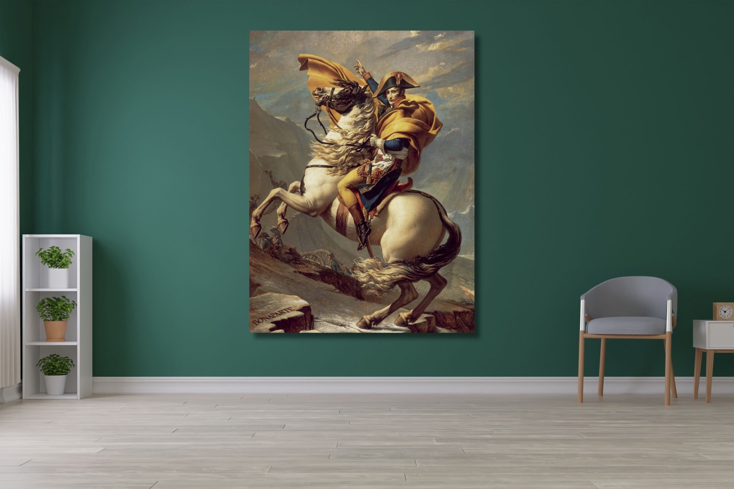 Jacques Louis David: French Revolution Napoleon Bonaparte Canvas ...