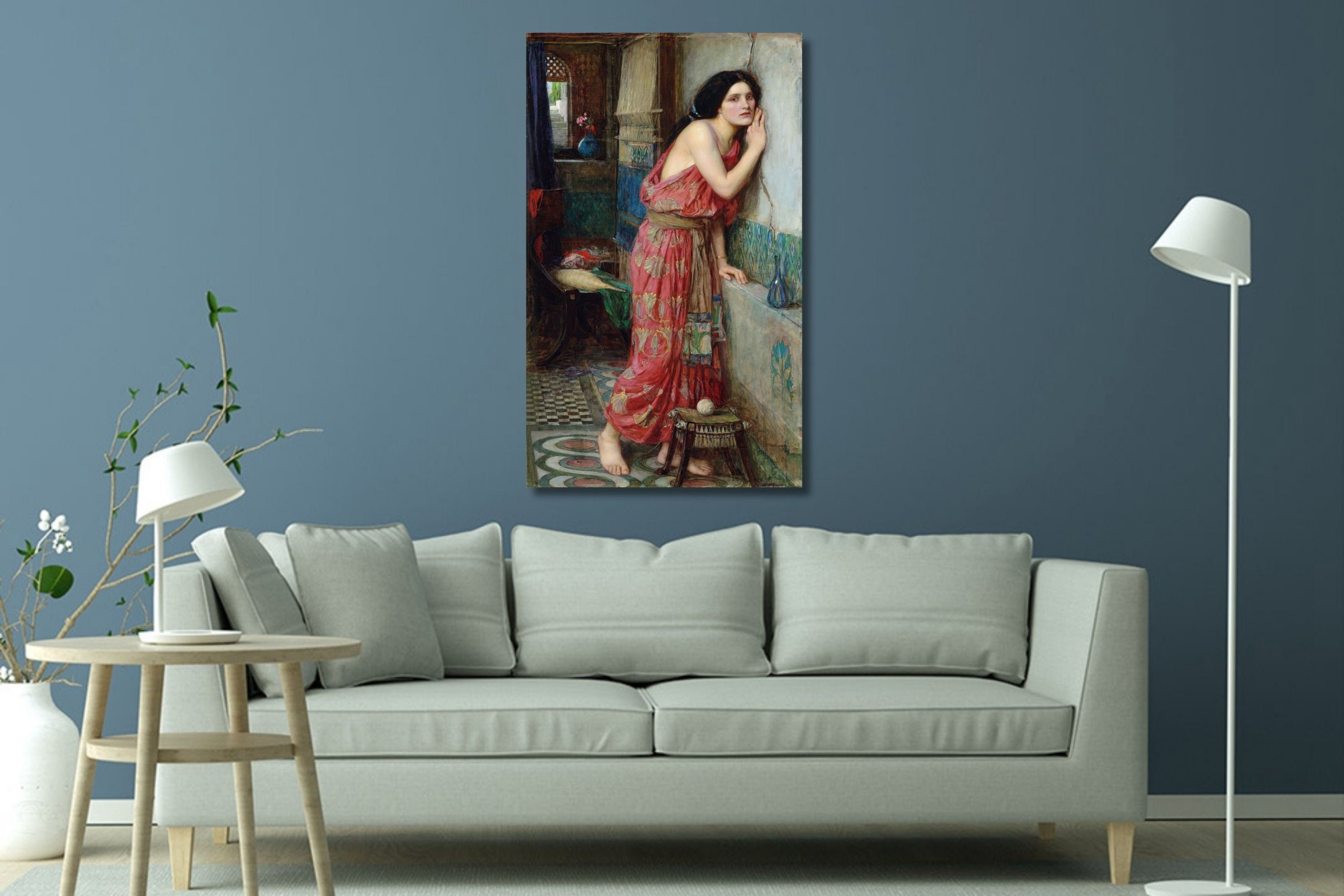 John William Waterhouse: Thisbe the Listener Canvas Wall Art, Print ...