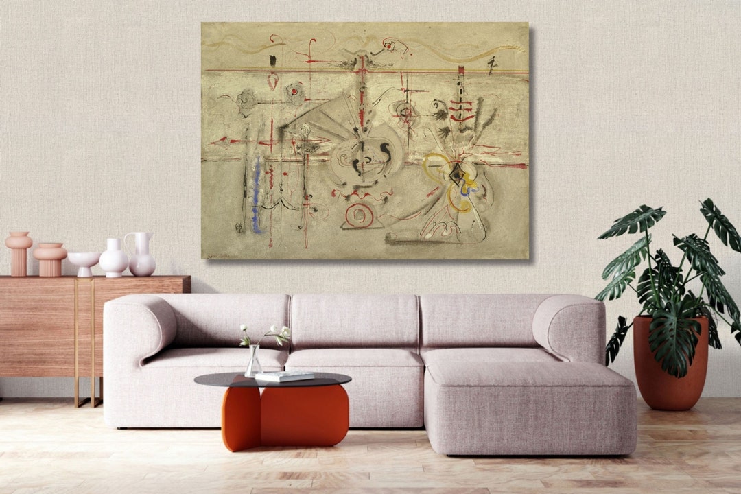 Mark Rothko Archaic Idol Canvas – 1945 Abstract Expressionist Art Print ...