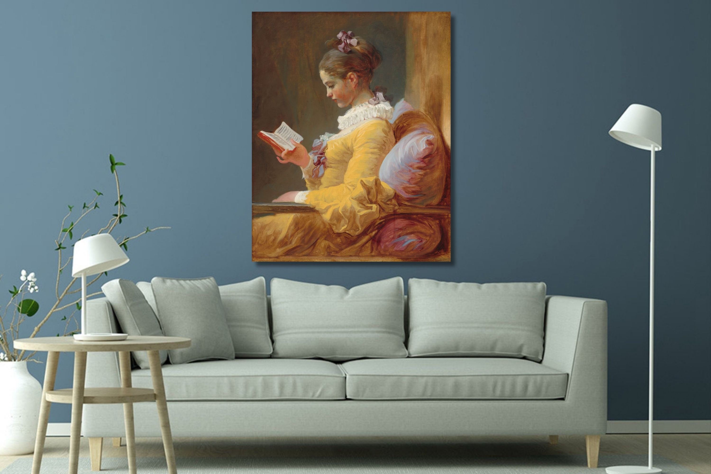Young Reader Painting by Jean Honore Fragonard/girl Reading Print/girl ...
