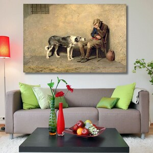Fidelity (1869) Briton Riviere Canvas Wall Art, Rolled or Framed Giclee ...
